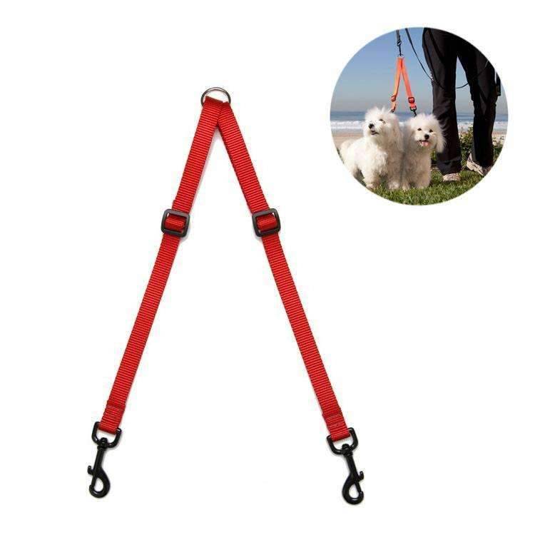 2 Dog Coupler - Walk two Dogs at Once – Custom Pet Collars